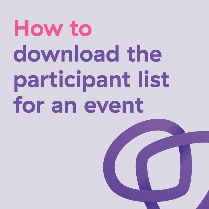 How to download a list of guests to an event