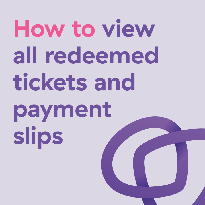 How to get a overview of redeemed tickets