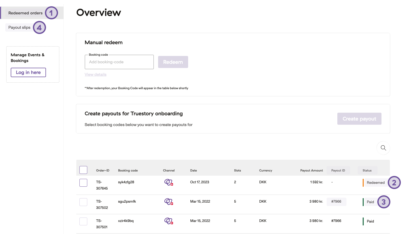 How and when do I receive the payout?